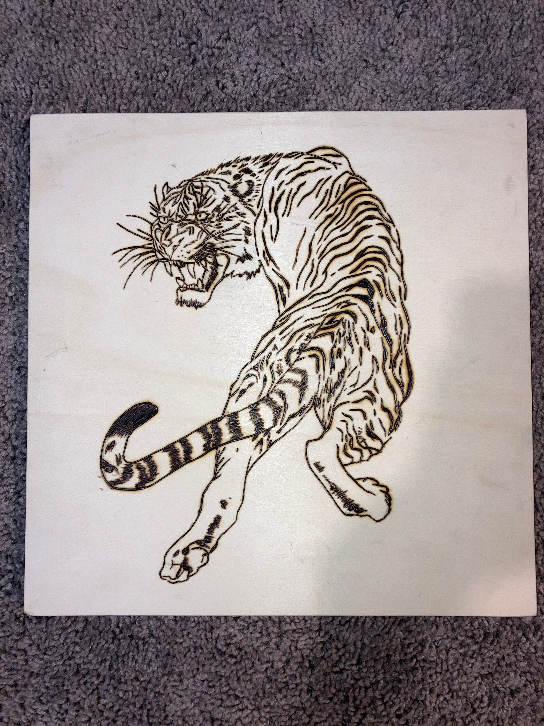 Tiger Burn - Etsy