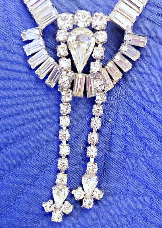 ART DECO Inspired - Jay Flex Sterling - Vintage Neckl… - Gem