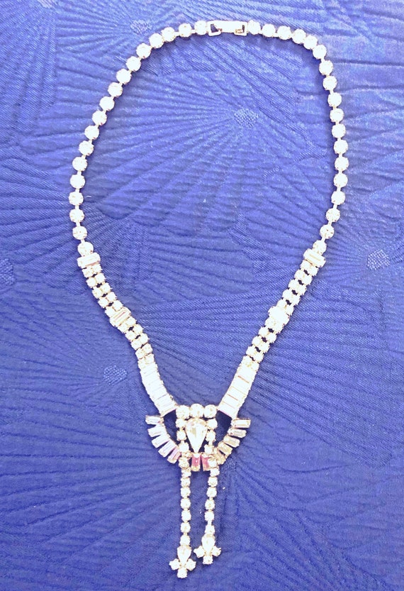 ART DECO Inspired - Jay Flex Sterling - Vintage Neckl… - Gem