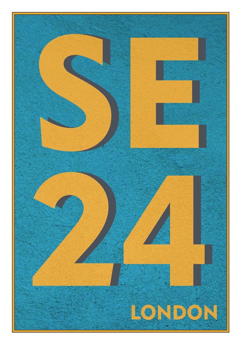 SE24 Brockwell / Dulwich / Herne Hill London Postcode - Etsy UK