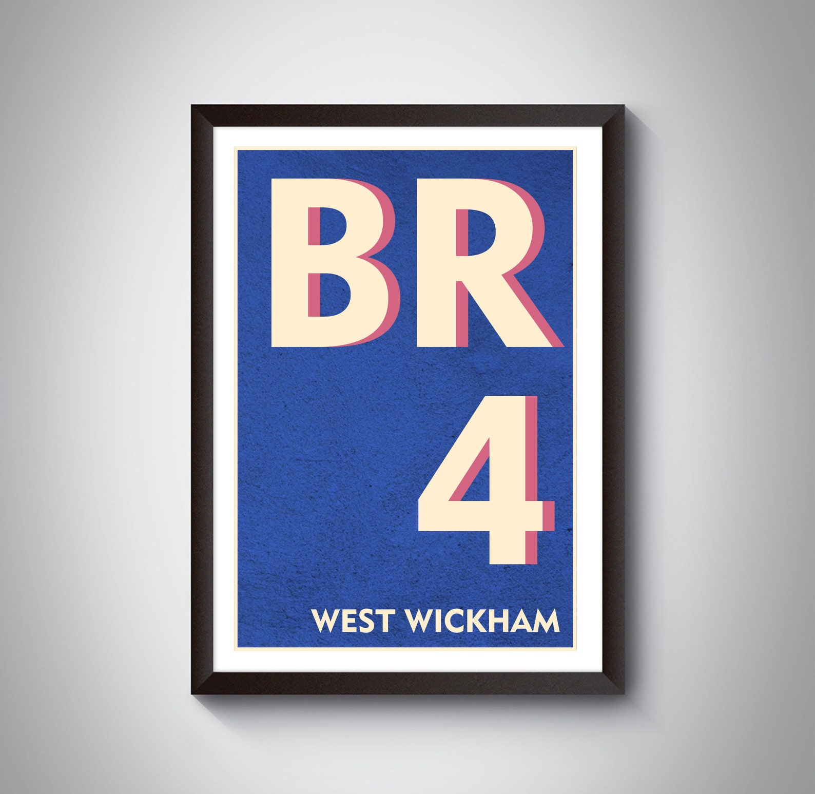 BR4 West Wickham, Hayes, Coney Hall, Bromley - London Print. Postcode ...