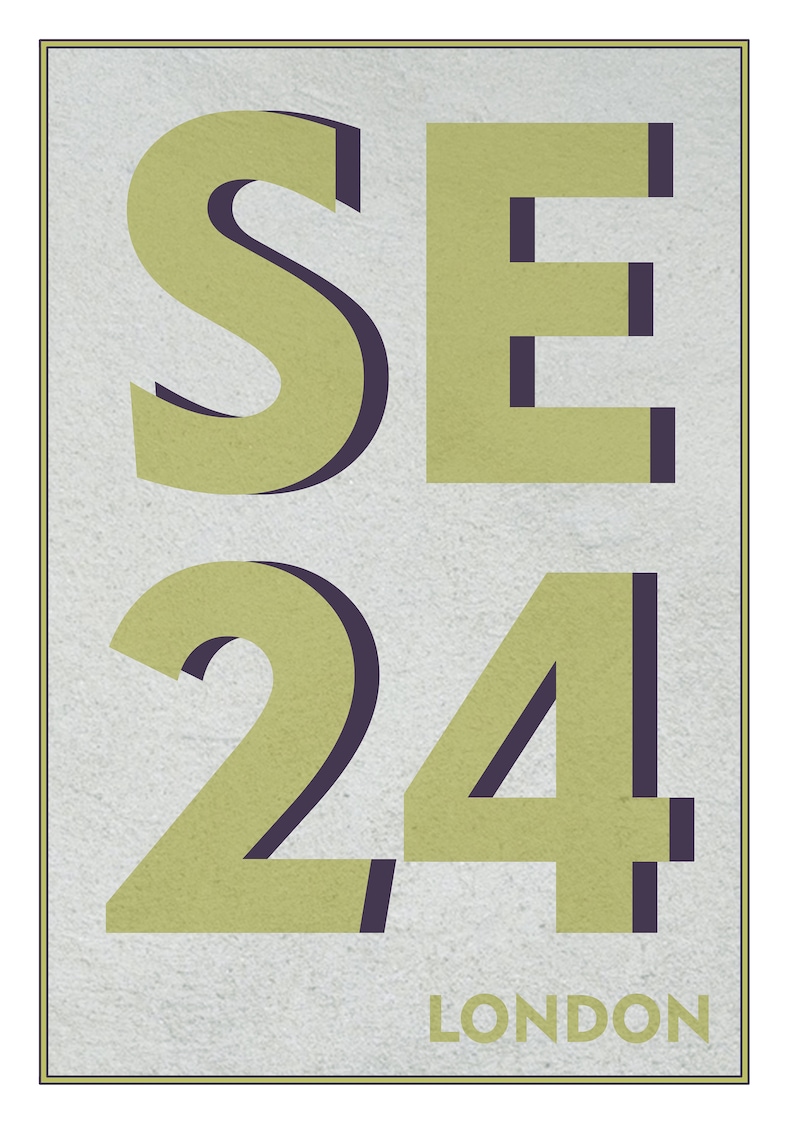 SE24 Brockwell / Dulwich / Herne Hill London Postcode - Etsy UK