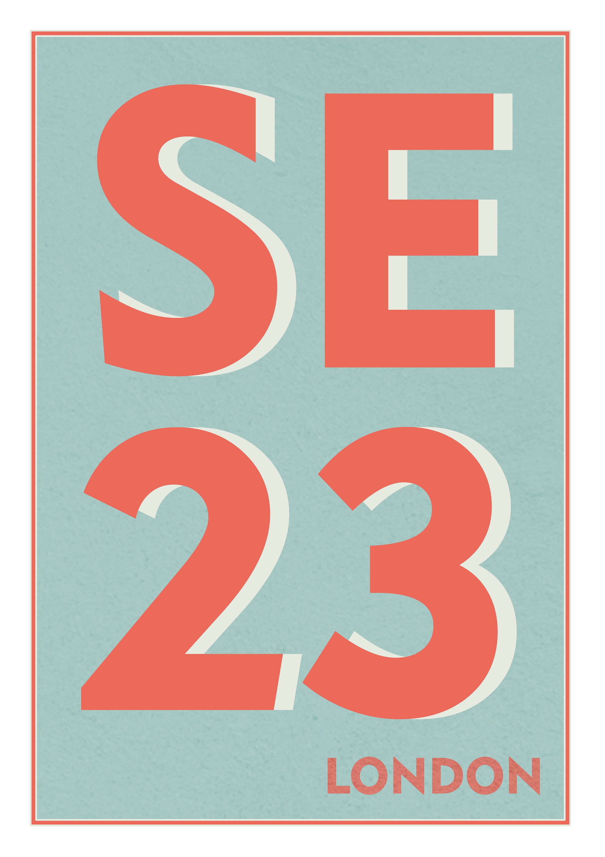 SE23 Forest Hill / Honor Oak London Postcode Typography - Etsy UK