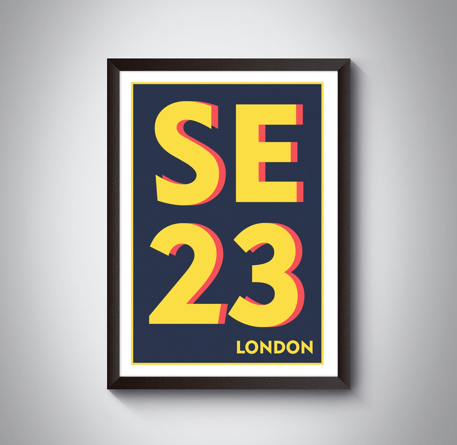 SE23 Forest Hill / Honor Oak London Postcode Typography - Etsy UK