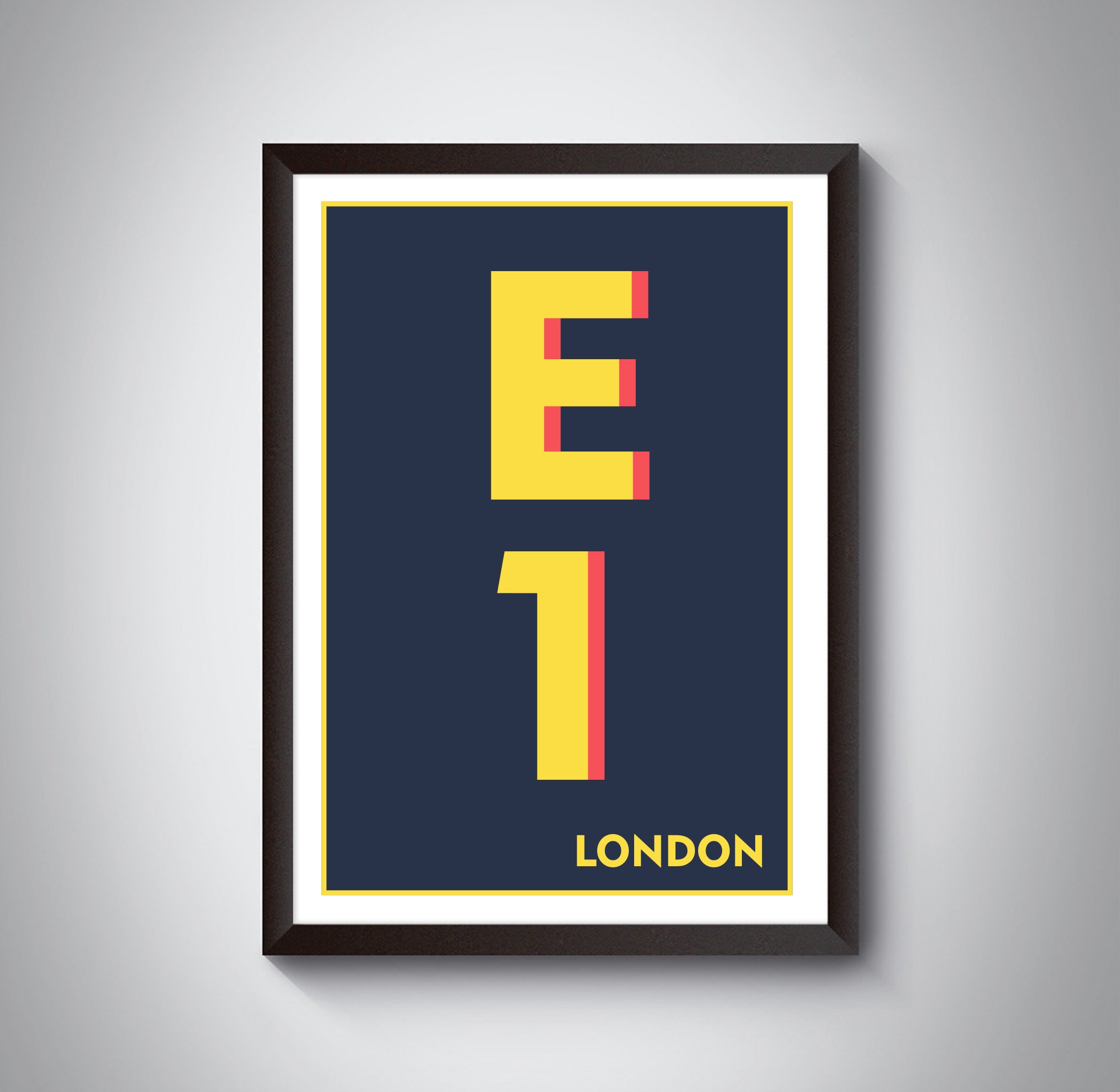 E1 Shadwell Whitechapel Bethnal Green London Postcode | Etsy