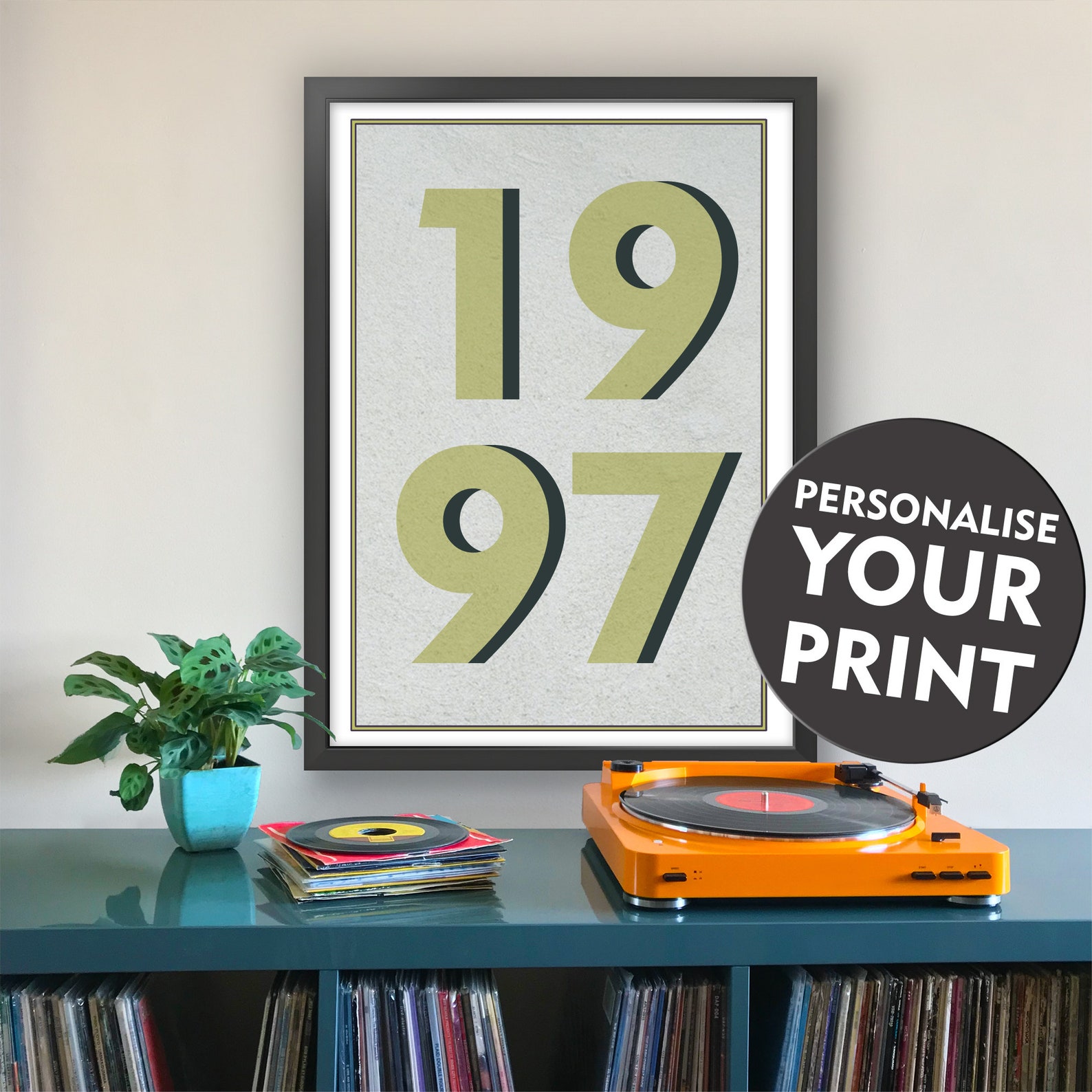 1997 Print Personalised Typography Print Your Special Year - Etsy UK
