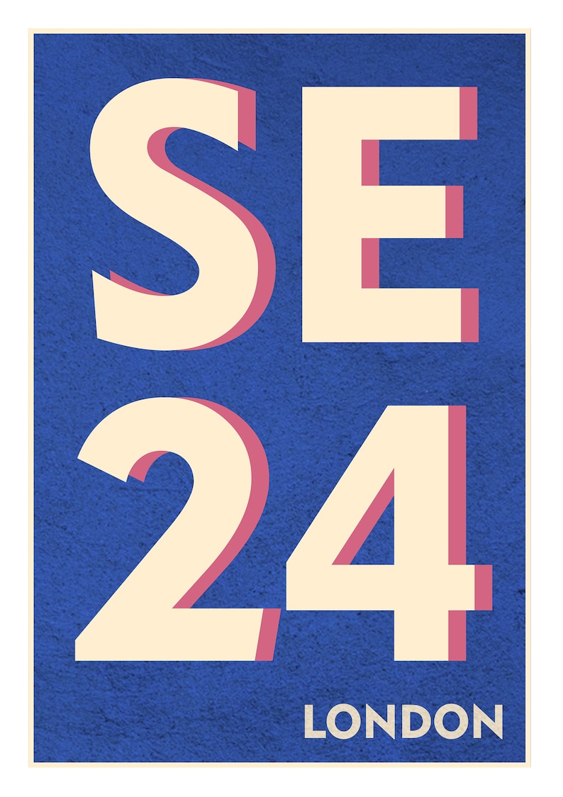 SE24 Brockwell / Dulwich / Herne Hill London Postcode - Etsy UK