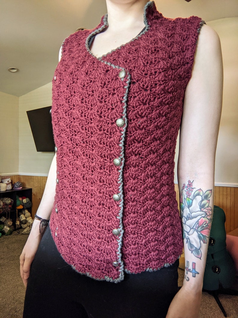 Archer Military Vest Crochet Pattern | Etsy