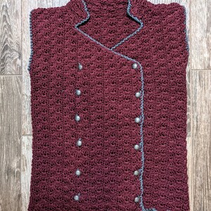 Archer Military Vest Crochet Pattern - Etsy