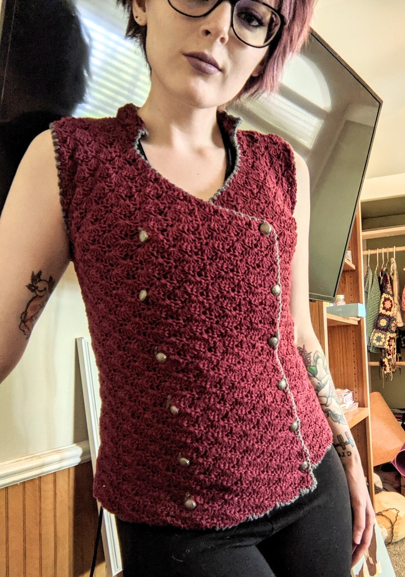 Archer Military Vest Crochet Pattern | Etsy