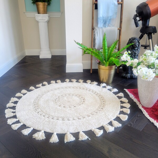 Round Bath Mat - Etsy
