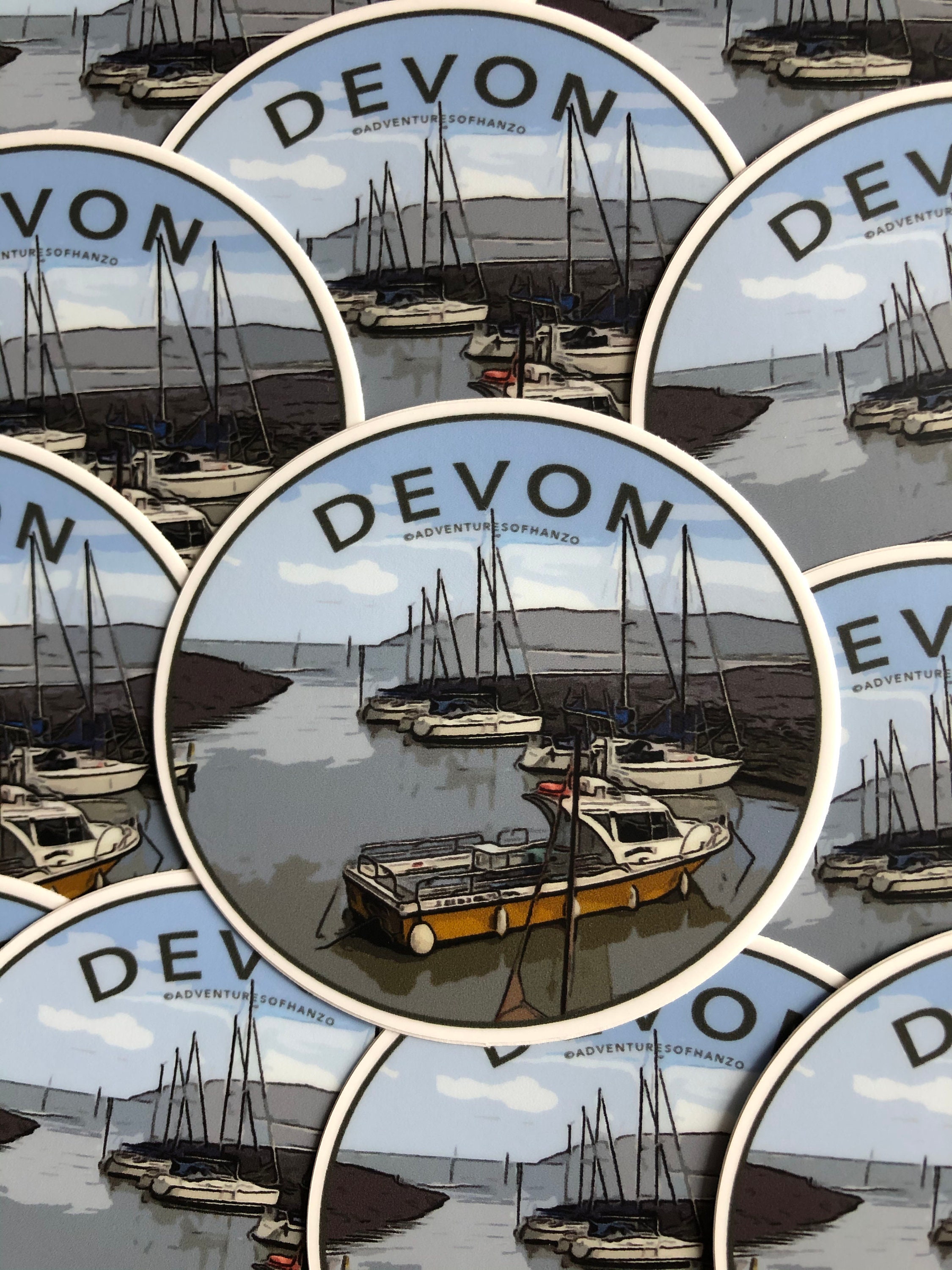 Devon | UK Travel Sticker Collection | Souvenir/bumper Sticker/vanlife ...