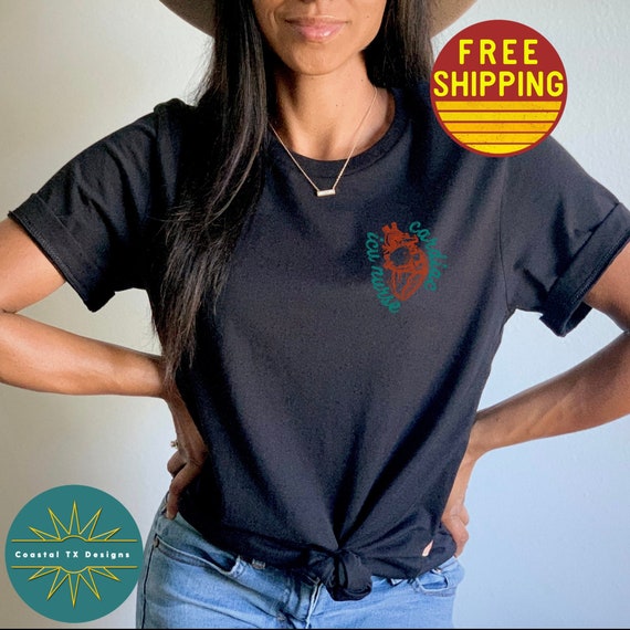 Cardiac ICU Nurse Shirt Cardiac Nurse Shirt Cardiac Nursing - Etsy