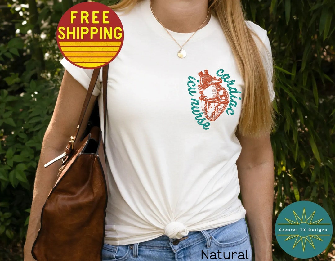 Cardiac ICU Nurse Shirt Cardiac Nurse Shirt Cardiac Nursing Shirt ...