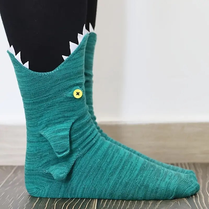 Crocodiles, Sharks, and Fish Comfort Sock Collection Cozy Toes and Fun ...