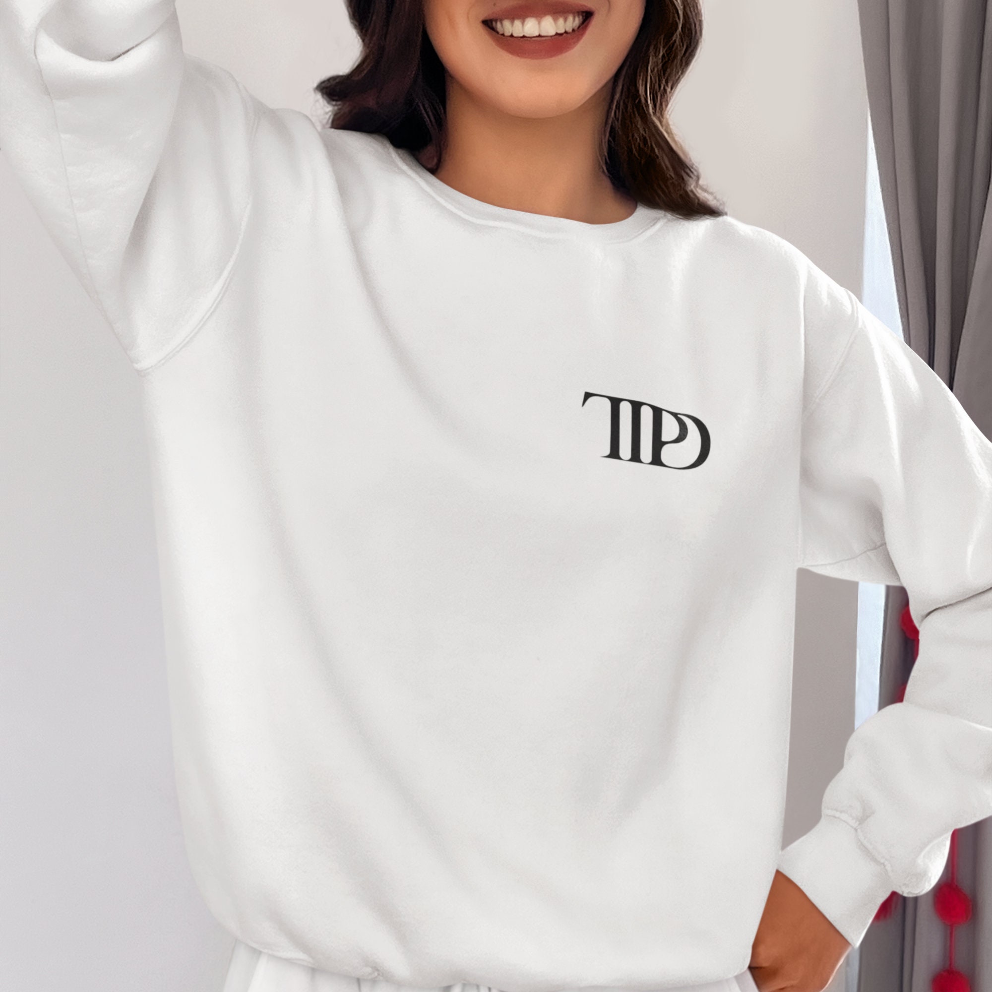 TTPD Tortured Poets TS New Album Unisex Crew Neck Sweatshirt Gildan ...