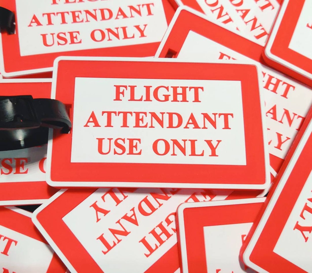 Flight Attendant Use Only Luggage Tag. - Etsy