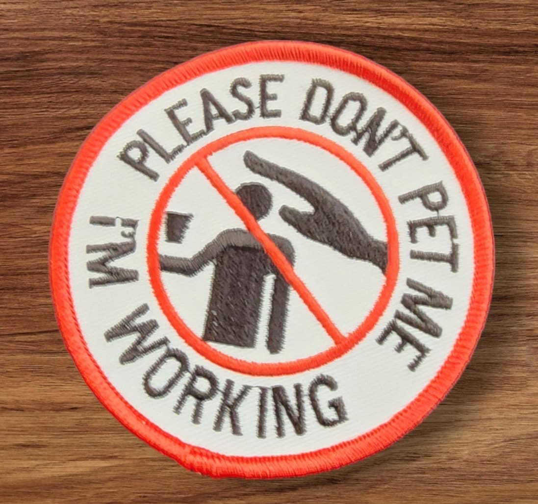 Please Do Not Pet Me Patch - Etsy