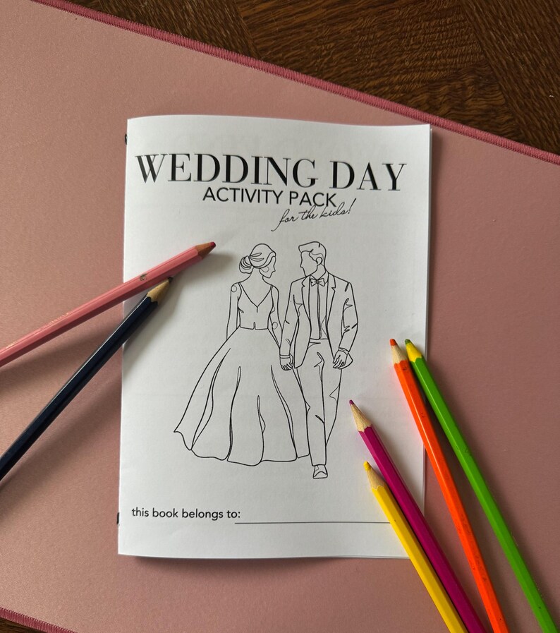 Kids Wedding Activity Pack - Etsy