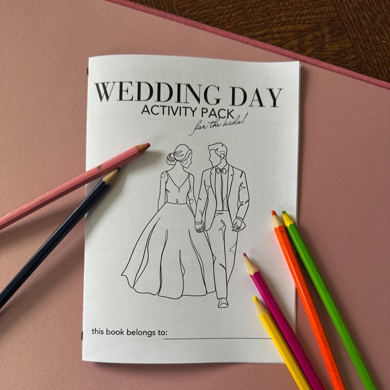 Kid Wedding Activity - Etsy