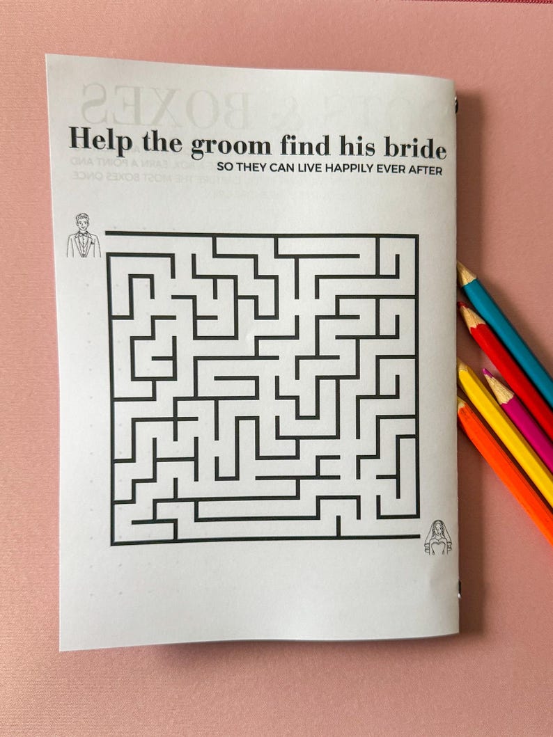 Kids Wedding Activity Pack - Etsy