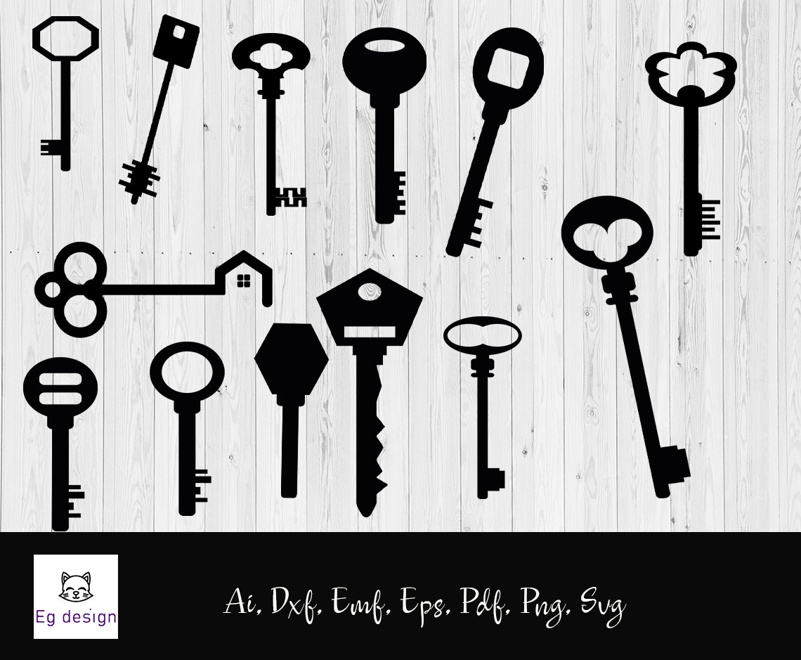 Key svg Bundle Key SVG Key Cut Files For Silhouette Files | Etsy