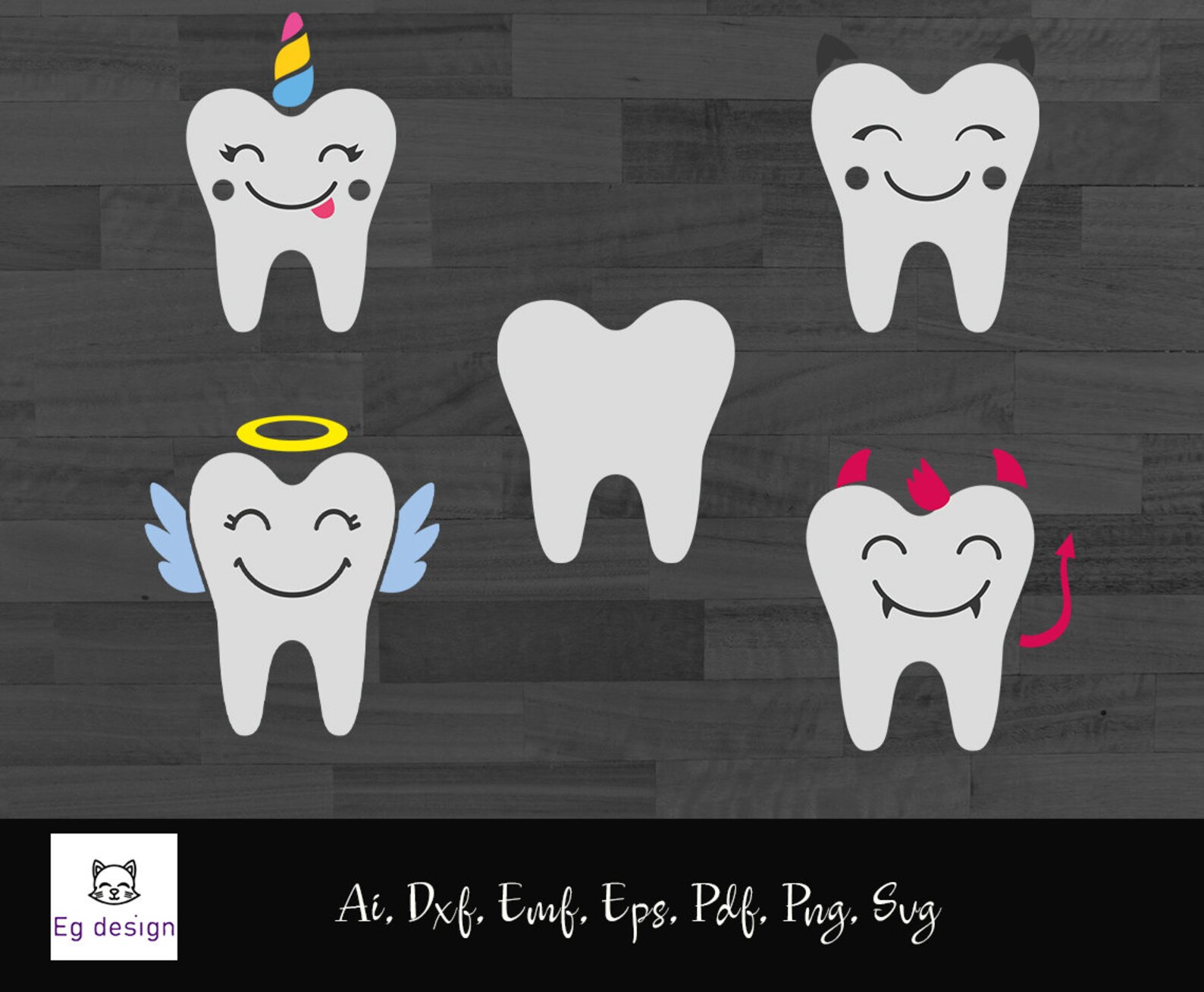 Fun teeth svg teeth svgteeth svg bundleteeth | Etsy