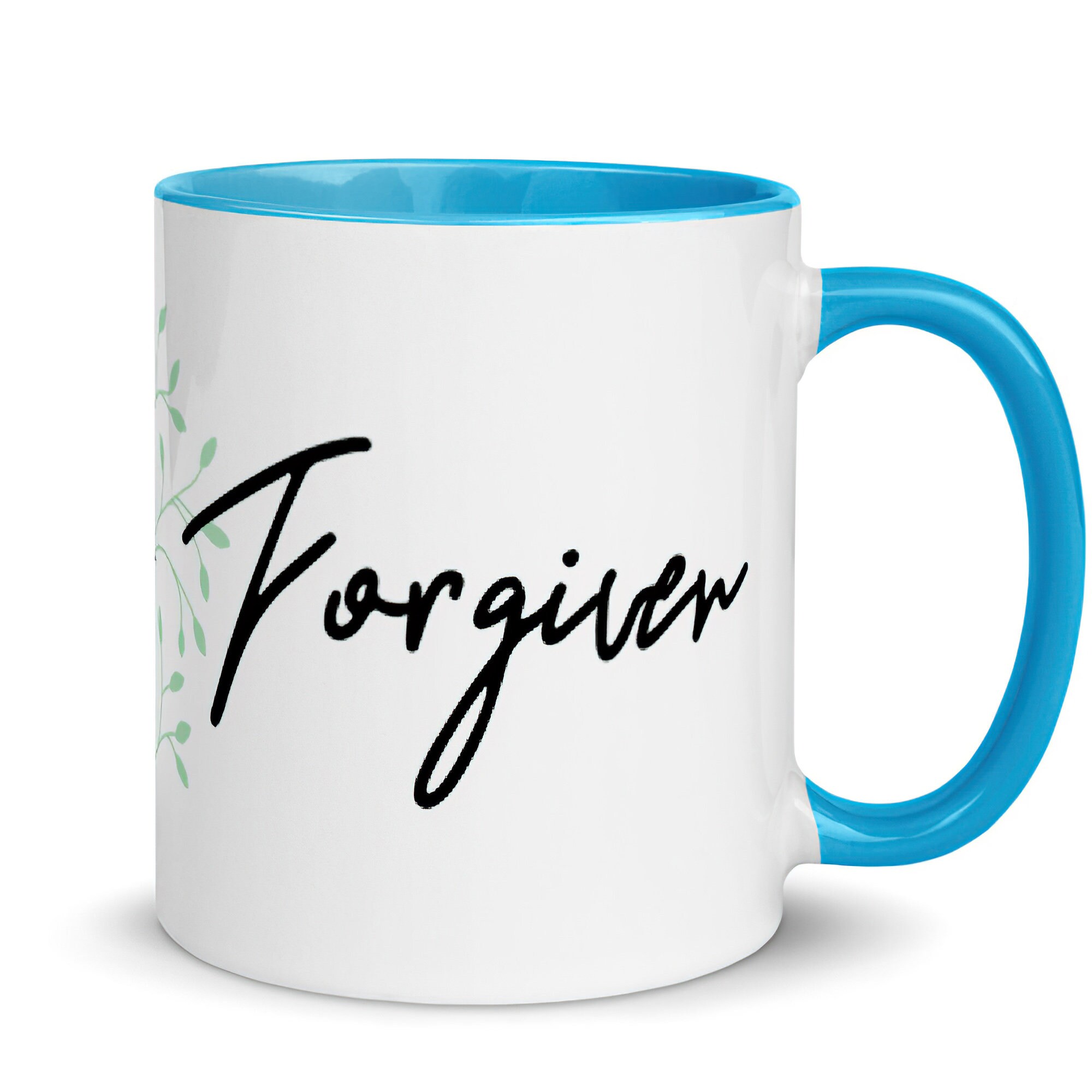 Christian Coffee Mug Forgiven Script Series Bible Verse Romans 3:23-24 ...