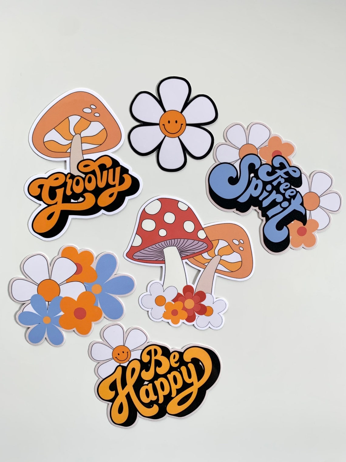 Sticker Pack/ Groovy Sticker Pack/ Retro Stickers/ Stickers/ - Etsy