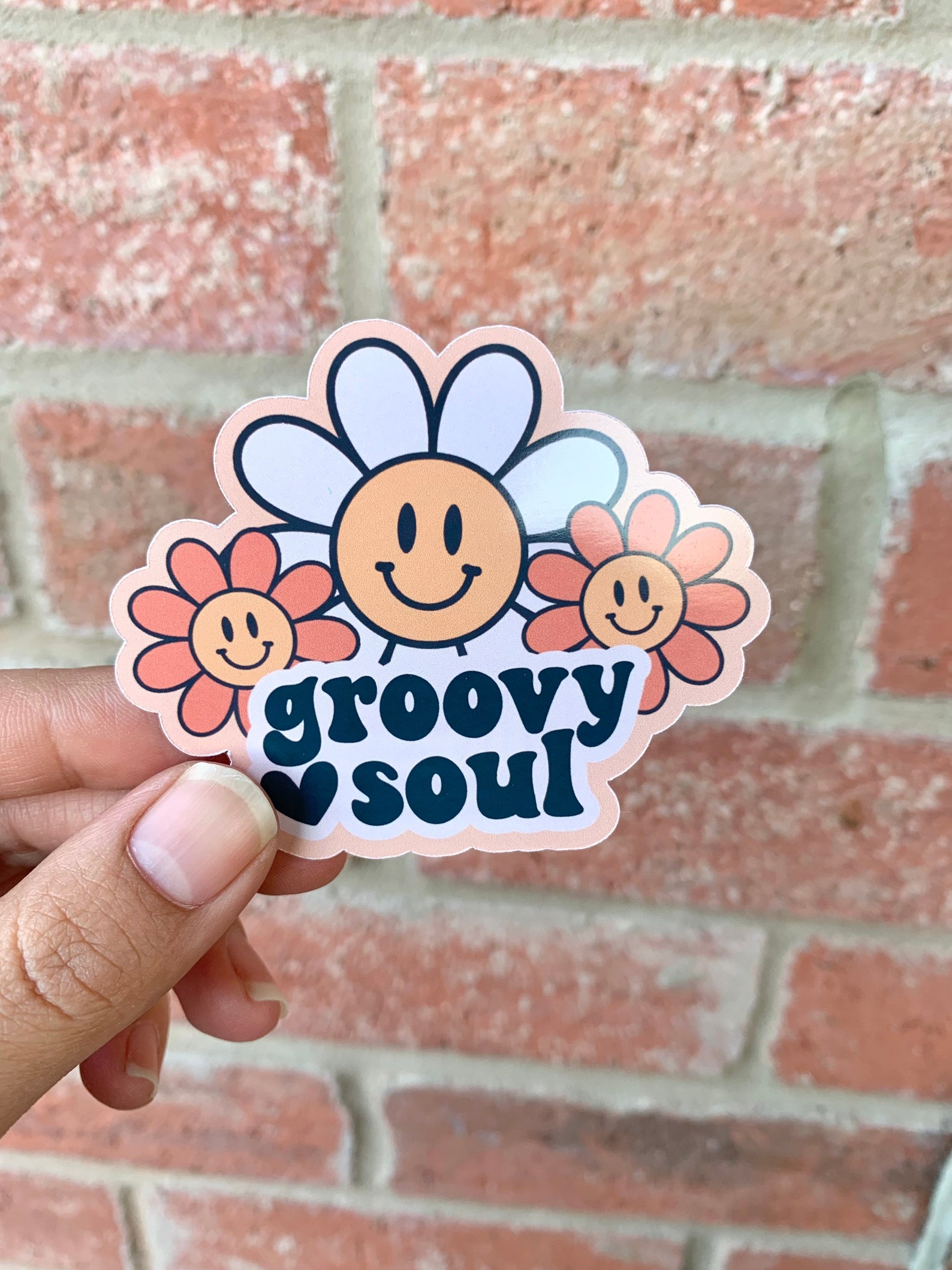 Sticker Pack/ Groovy Stickers/ Retro Stickers/ Smiley Face - Etsy