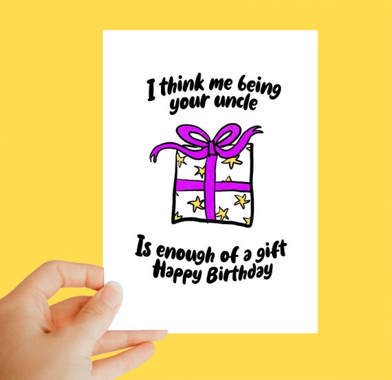 I think me being your uncle is enough of a gift uncle | Etsy