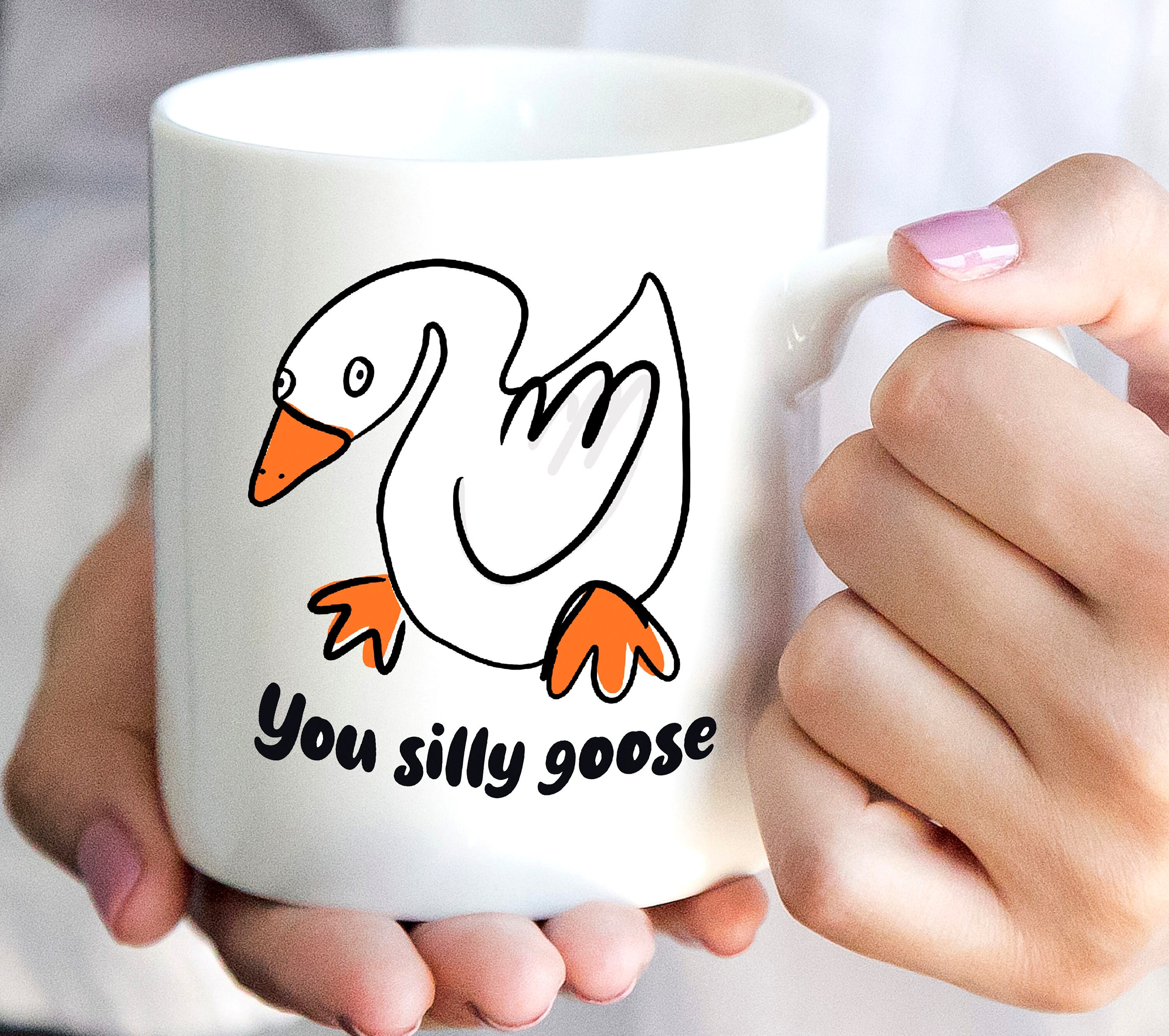 Silly Goose Mug , Funny Goose Mug, Humorous Mug, Funny, Witty, Quirky ...