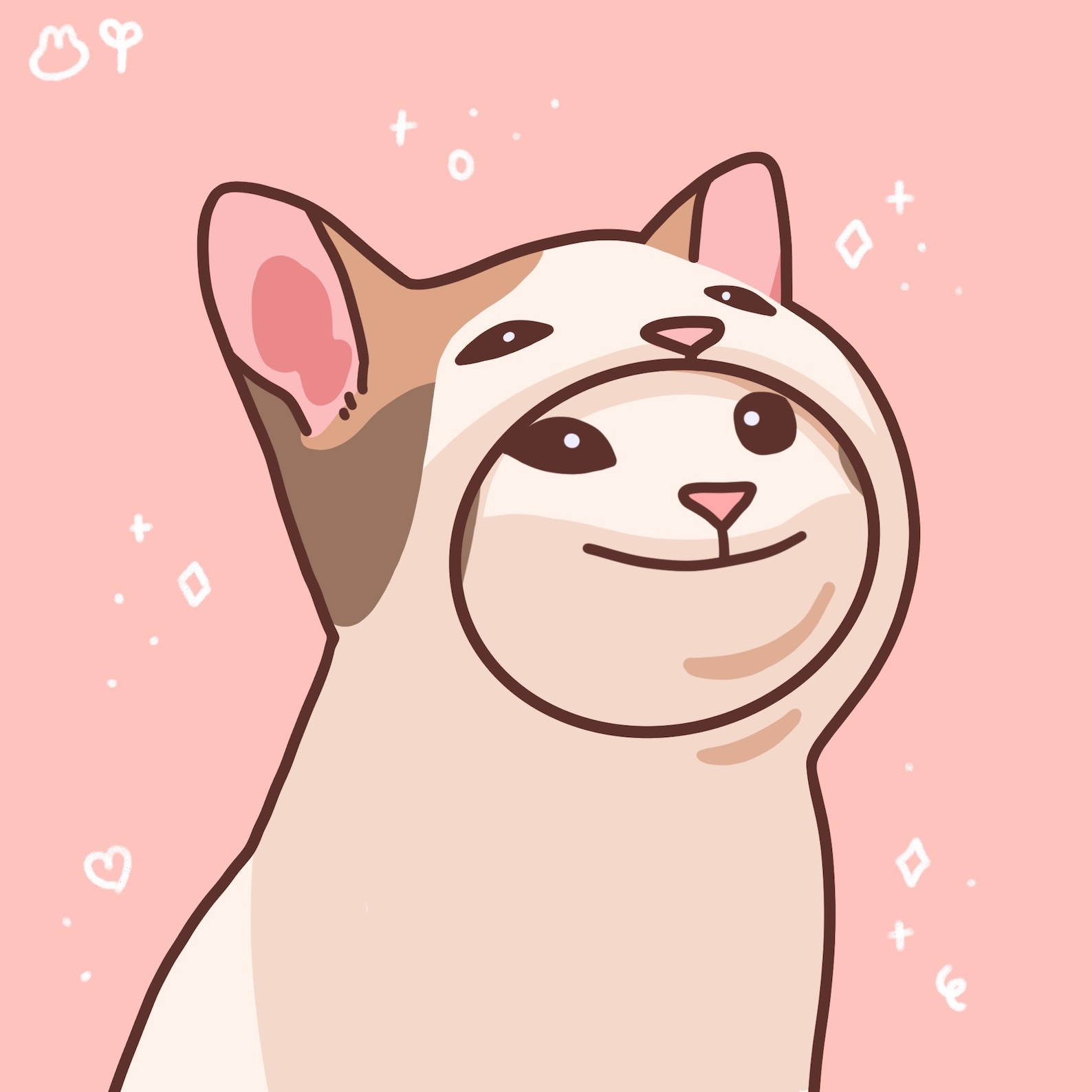 Pop Cat Stickers | Etsy