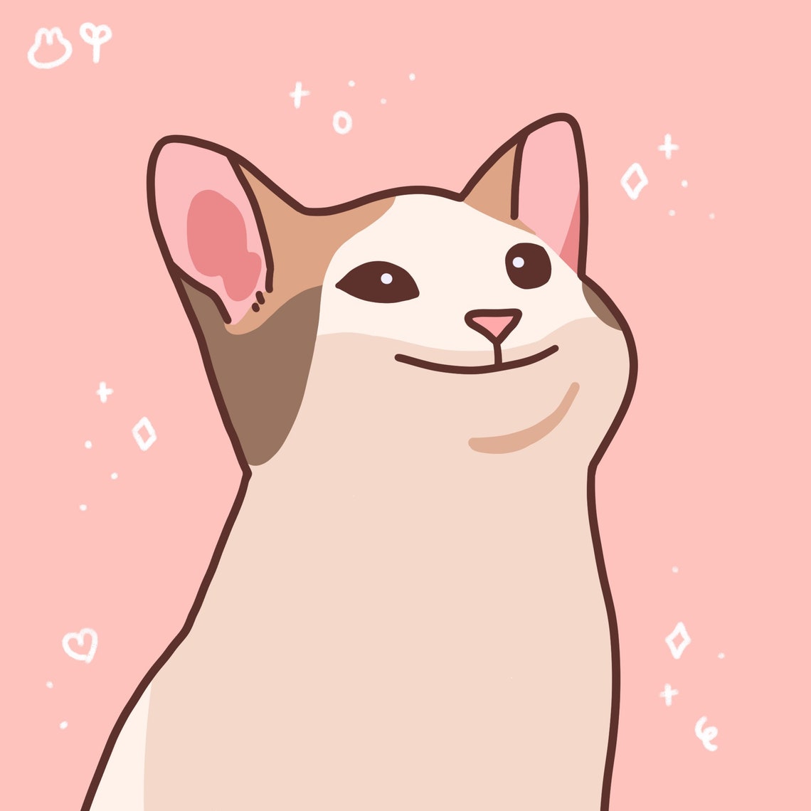 Pop Cat Stickers | Etsy