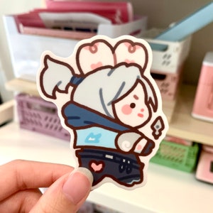 Valorant Agents Bunny Vinyl Stickers | Jett Reyna Raze Phoenix Neon ...