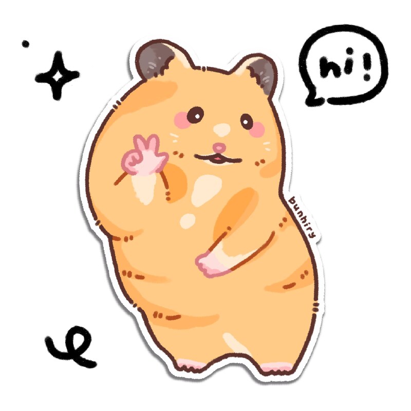 Hamster Meme Stickers - Etsy