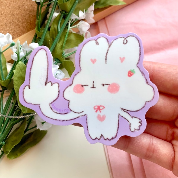 Middle Finger Bunny - Etsy