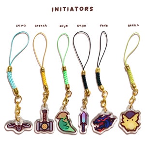 Valorant Agents Phone Charms | Jett Reyna Raze Phoenix Neon Yoru Sova ...