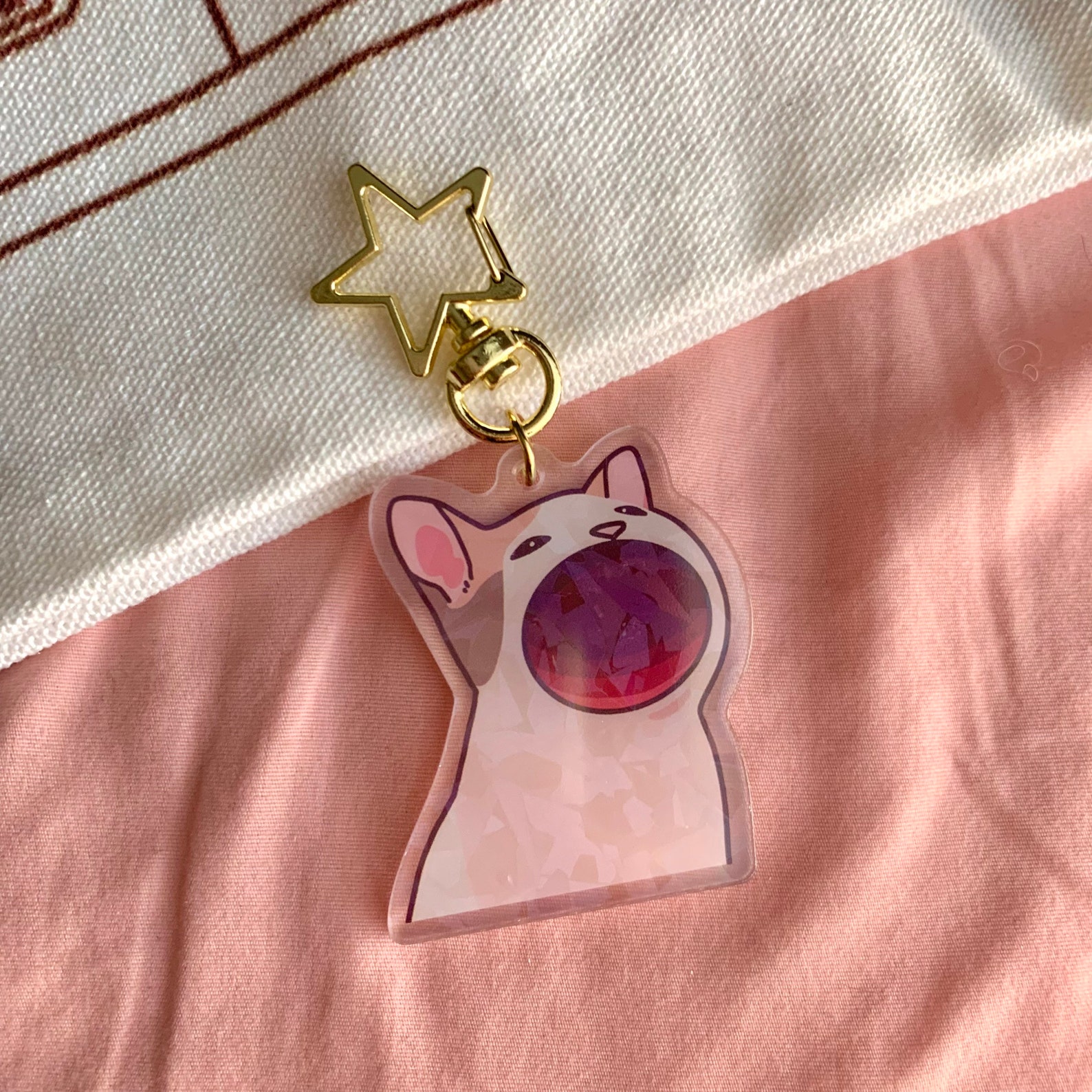 Pop Cat Meme Holographic Acrylic Keychains - Etsy