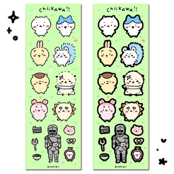 Chiikawa Stickers Sheets - Etsy