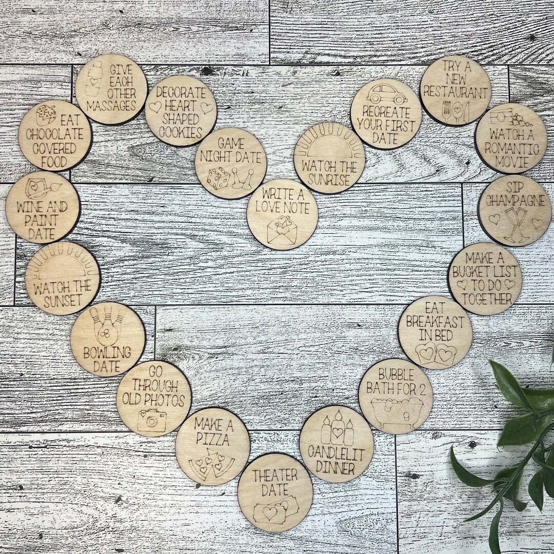 Date Night Token Jar | Personalized | Date Tokens | Couples Gift ...