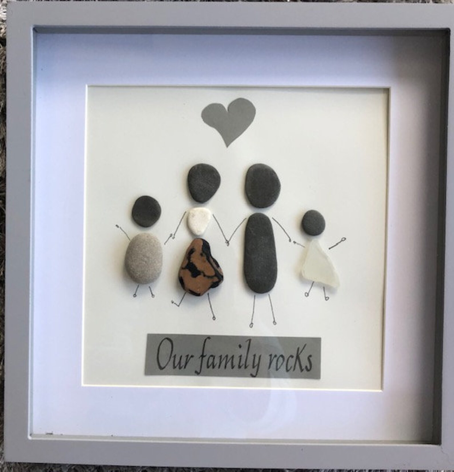 Pebble Art Our Family Rocks - Etsy