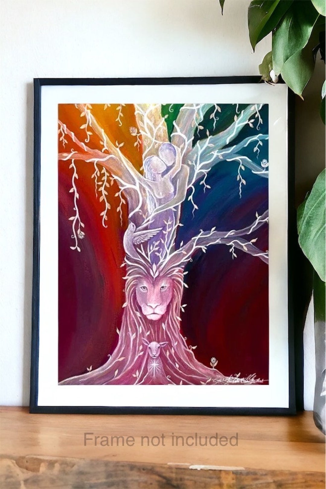 Eden Baum des Lebens Löwe und Lamm adam und eveprophetische spirituelle ...