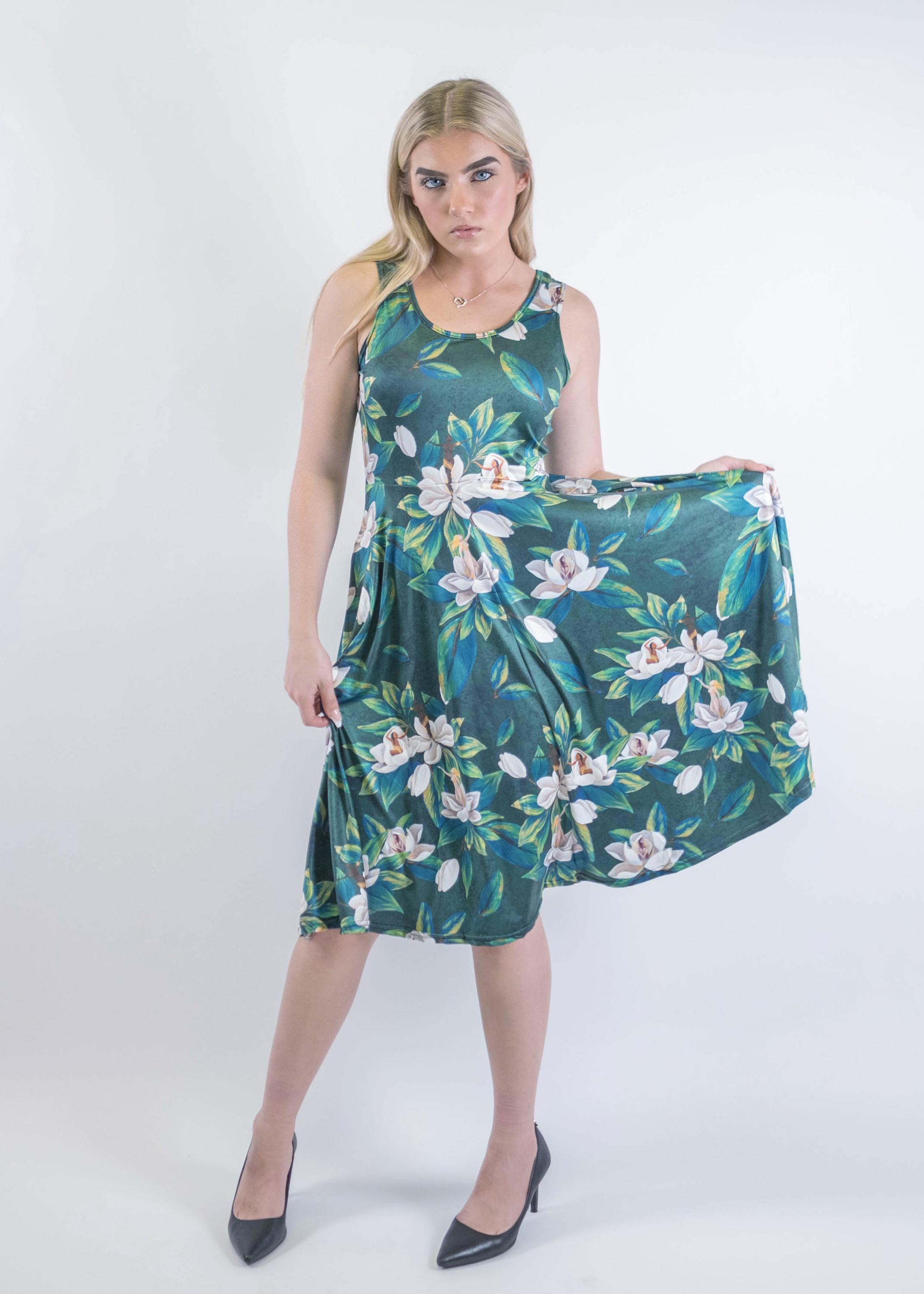 Blooming Magnolias Midi Dress - Etsy