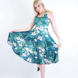 Blooming Magnolias Midi Dress - Etsy