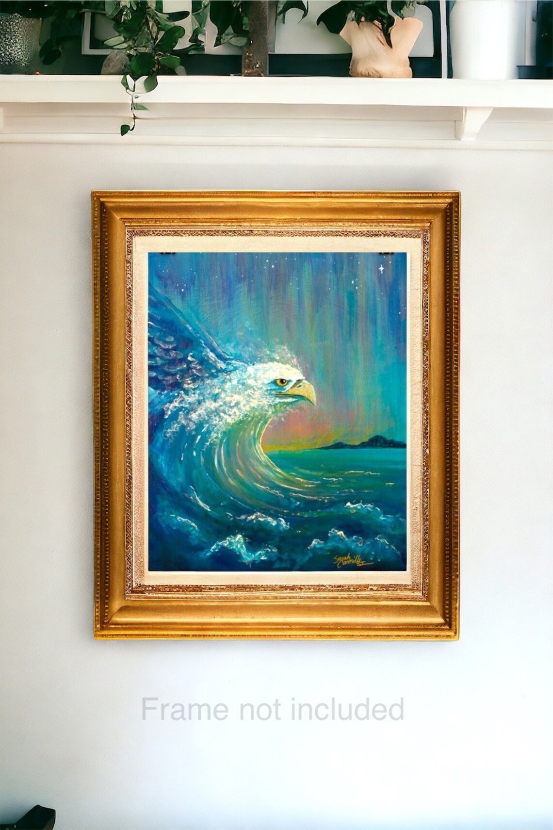 Wave of Victory Fine Art Print Roaring Eagle Ocean Wave Prophetic Art ...