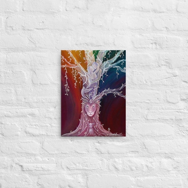 Eden Tree of Life Adam and Eve Garden of Creation Multicolor - Etsy