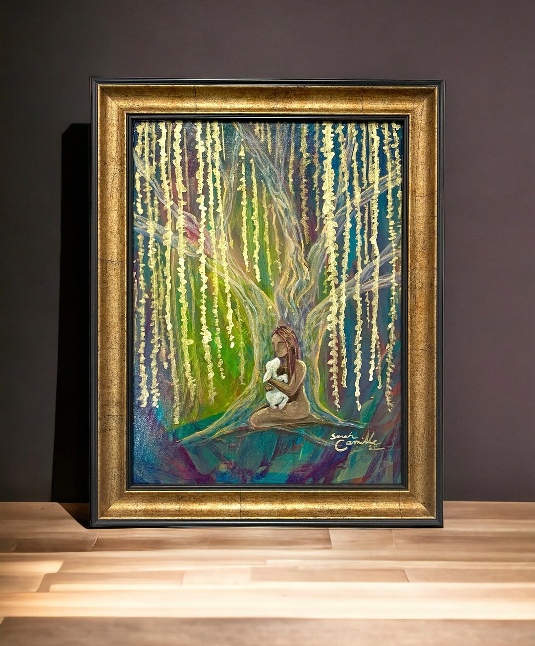 The Lamb Daughter of God Under the Willow Tree Original Painting by ...