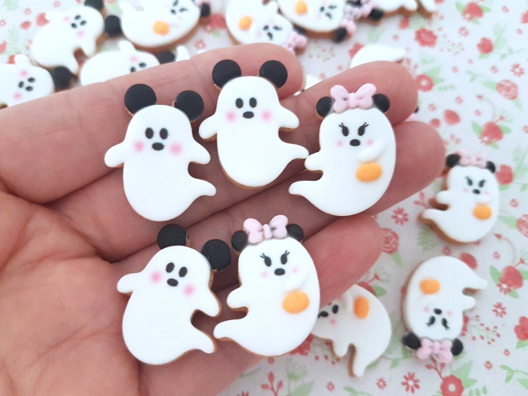 5/10 Cute HALLOWEEN Ghost Cookies Flatback Resin Cabochon Embellishment ...