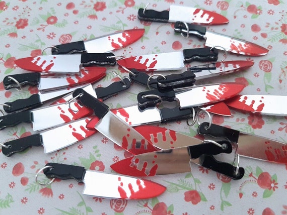 5/10 Bloody Kitchen Knife Cleaver Horror HALLOWEEN Acrylic - Etsy
